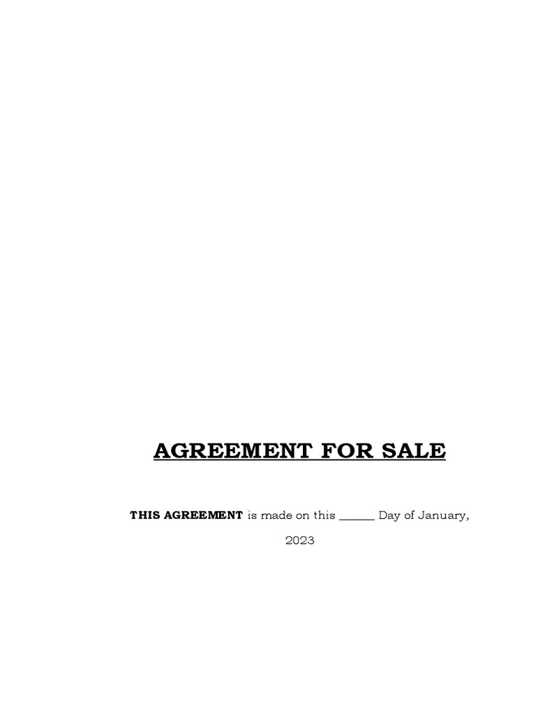 Agreement For Sale - Land - Subodh Kumar Roy To Pinku Sarkar and Others - Dhananjoy Dutta Ref ...