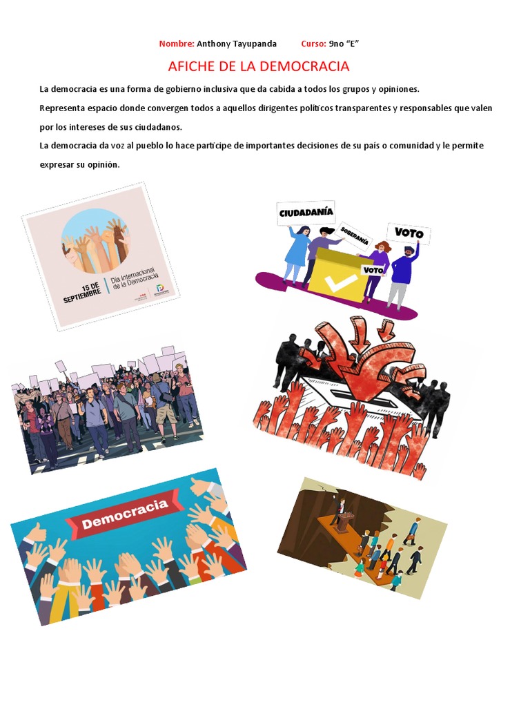 Afiche de La Democracia | PDF