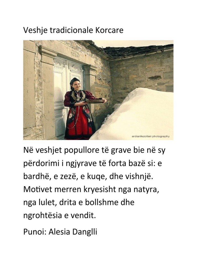 Veshje Tradicionale Korcare | PDF