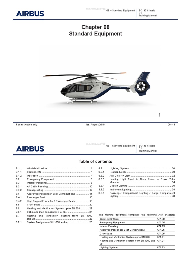 EC135 Classic B1 R06EN 08 - Standard Equipment.22911.2020 11 03 ...