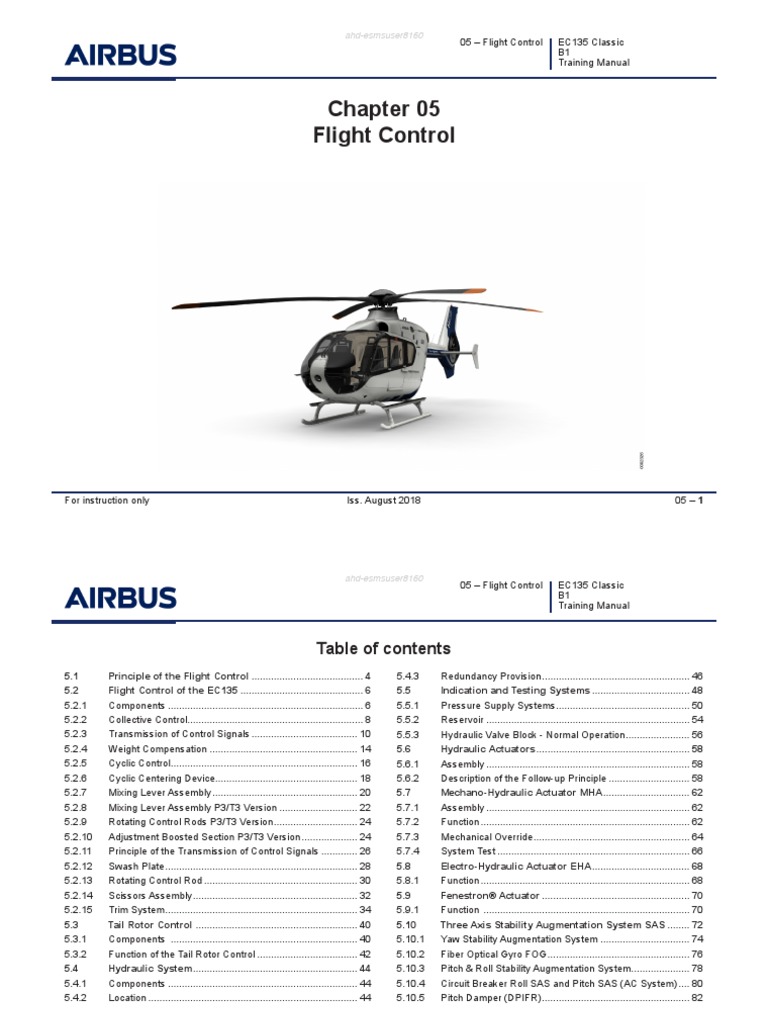 EC135 Classic B1 R06EN 05 - Flight Control.22911.2020 11 03.printable ...