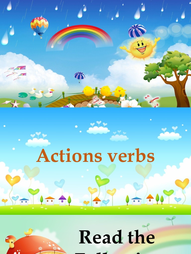 Actions Verbs PPT 2020 | PDF