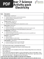 KS3 Introduction to Electric Circuits | PDF | Voltage | Electricity