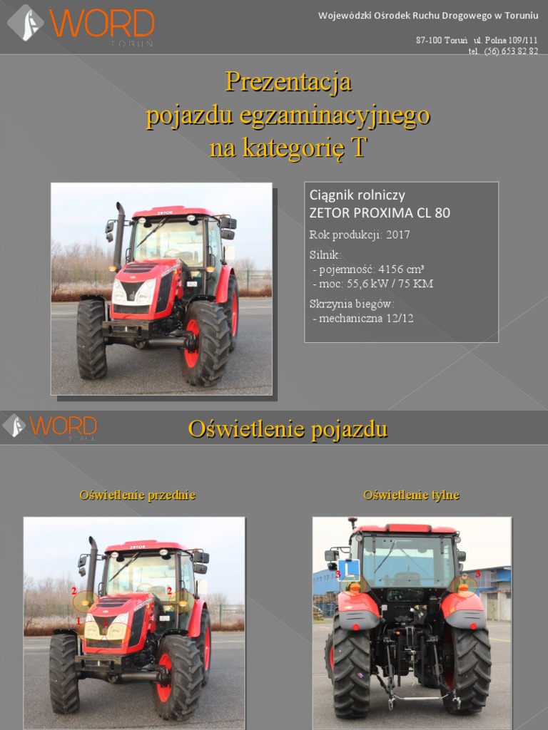 Prezentacja Zetor Proxima CL 80 | PDF