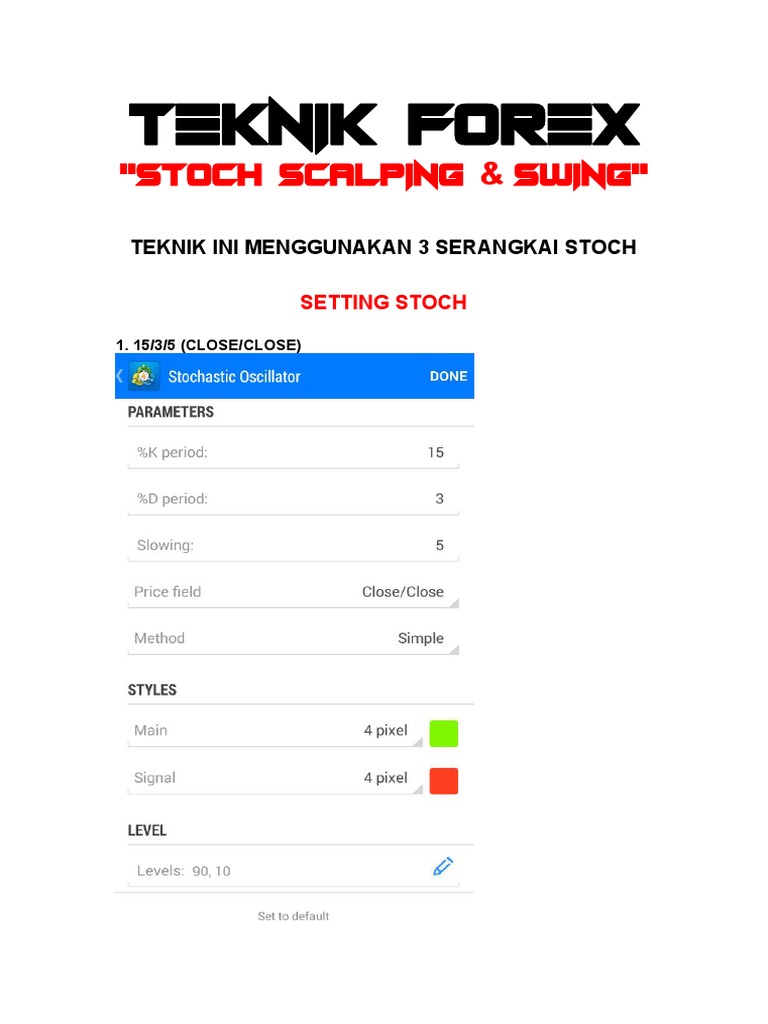 Teknik Stoch Scalping&Swing (Mobile) | PDF
