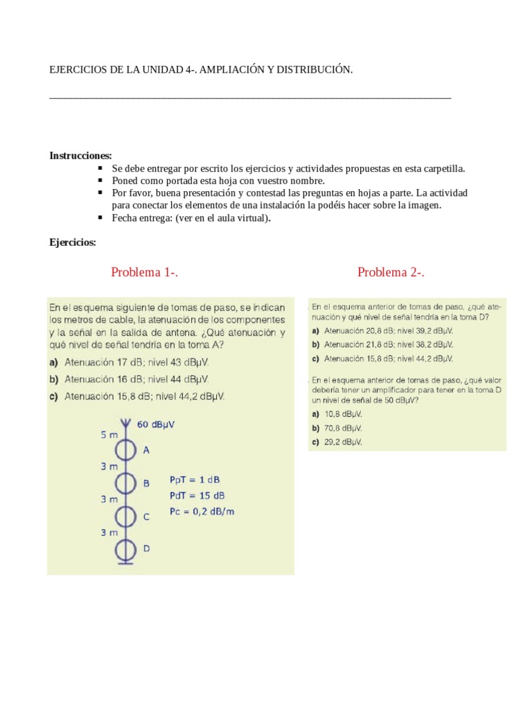 Ejercicios - TEMA 4 | PDF