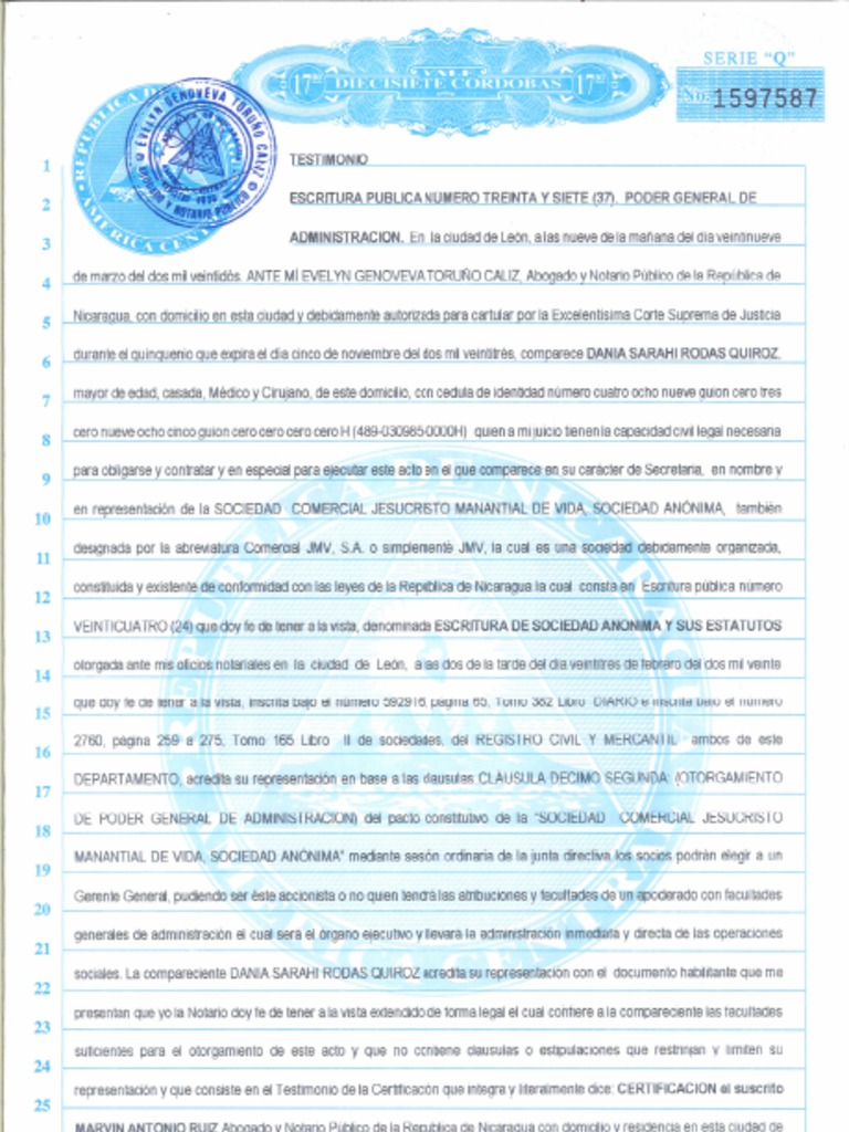 Poder General de Admon. | PDF