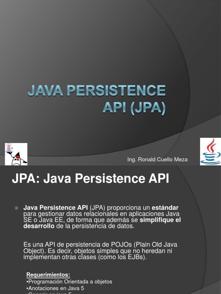 Java Persistence A Pi JP A | PDF | Gestión de tecnología de la ...