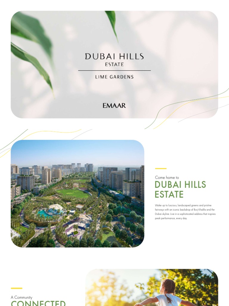 emaar-lime-gardens-dubai-hills-estate-brochure | PDF | Dubai