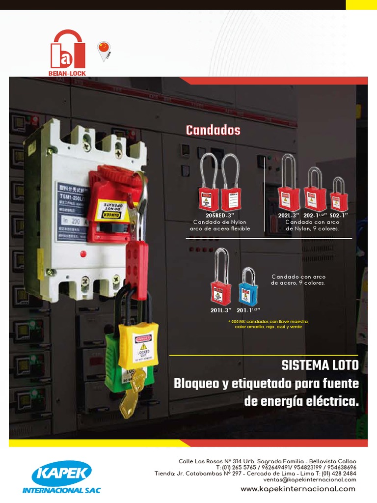 Folleto Beian Lock Electrico | PDF | Enchufes y tomas de corriente ...