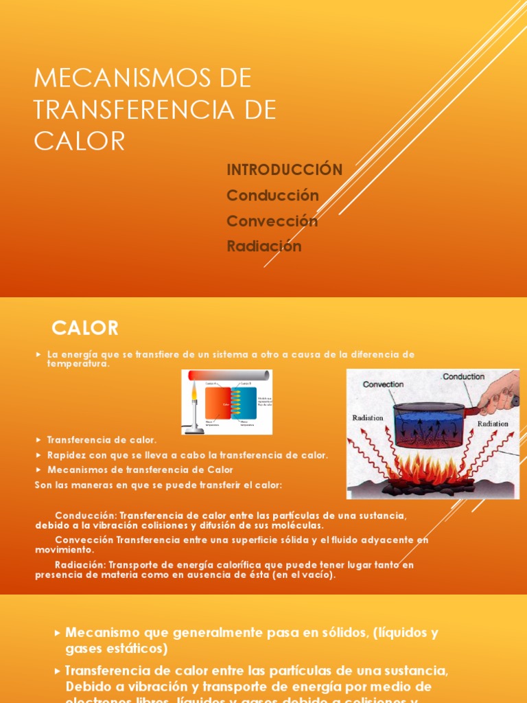Mecanismos de Transferencia de Calor | PDF | Conduccion termica | Transferencia de calor
