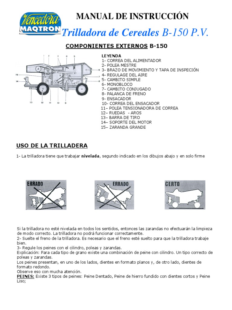 Manual B-150 | PDF | Tornillo | Arandela (Hardware)
