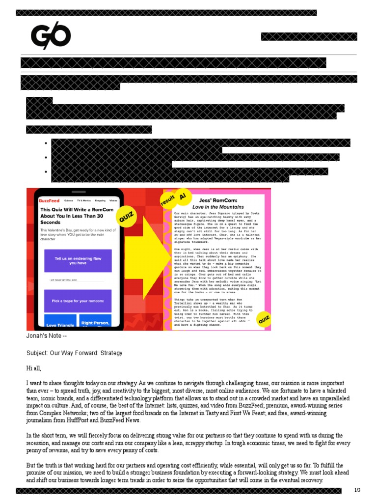 G - O Media, Inc. Mail - Gizmodo Inquiry - Report of Plans For AI-Generated Content On Buzzfeed ...