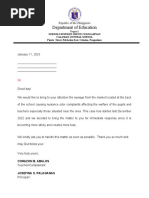 Letter of Request To MDRRMC To Evaluate Earthquake Drill Request ...