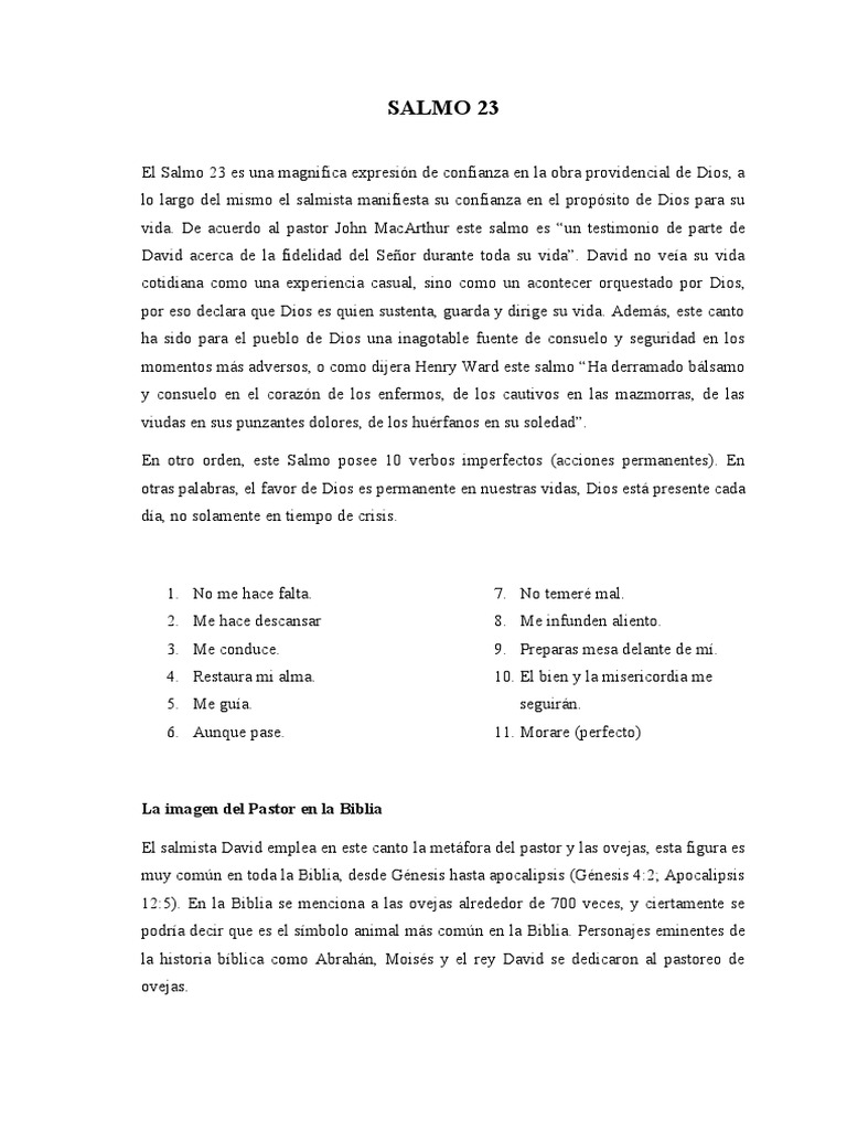 Salmo 23 | PDF
