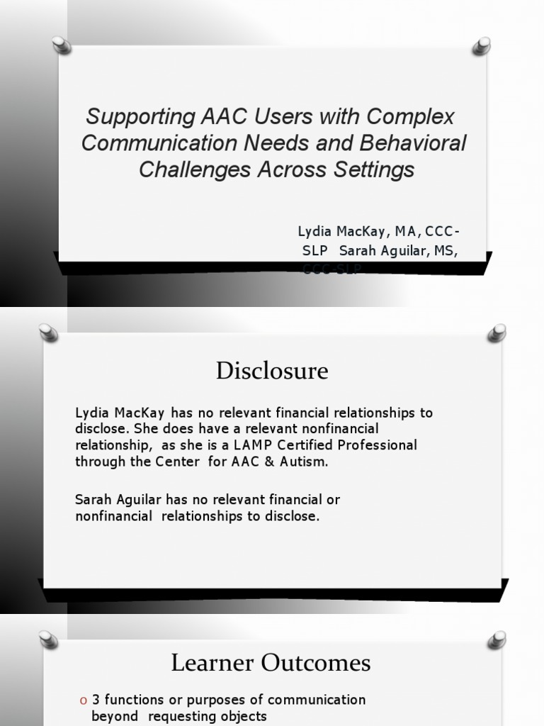 Apresentação Sobre A CAA | PDF | Autism | Autism Spectrum