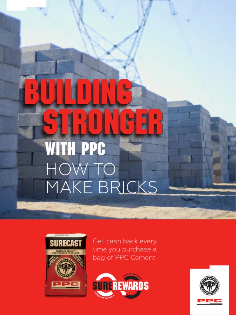 Ckki4hy8006990qmh6nqy3b4c PPC Guide How To Make Bricks | PDF | Brick | Cement