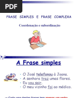 Frase Simples e Complexa | PDF | Linguística | Sintaxe
