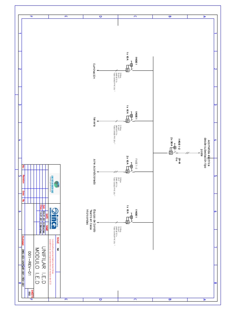 Unifilar Centro Inca | PDF