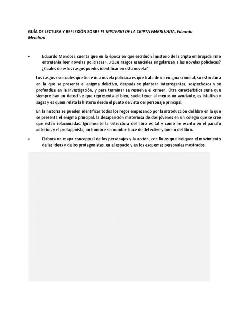 GUÍA DE LECTURA Y ACTIVIDADES SOBRE El Misterio de La Cripta Embrujada | PDF | Humor | Crimen ...