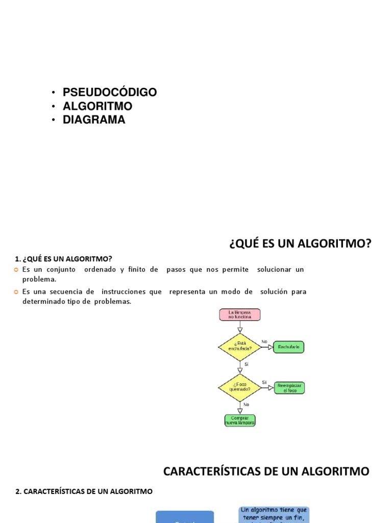 7 - Presentación Pseudocódigo | PDF | Programación de computadoras ...