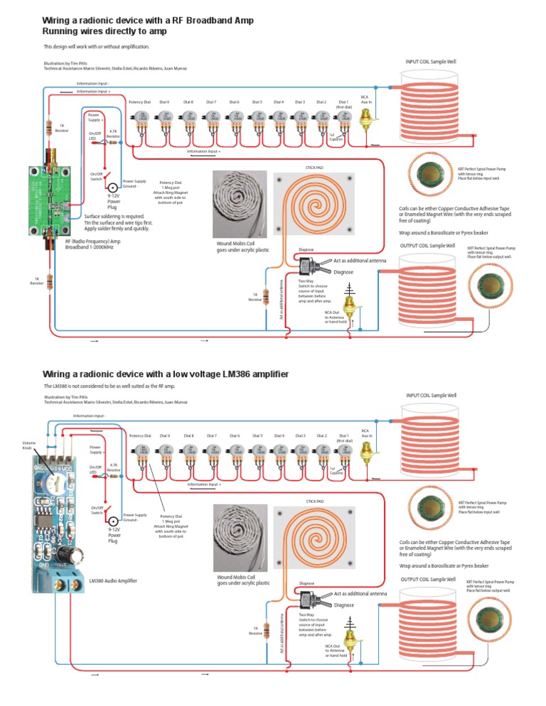 Plans To Build Powered Radionic Devices Using RF and LM386 Amps | PDF ...
