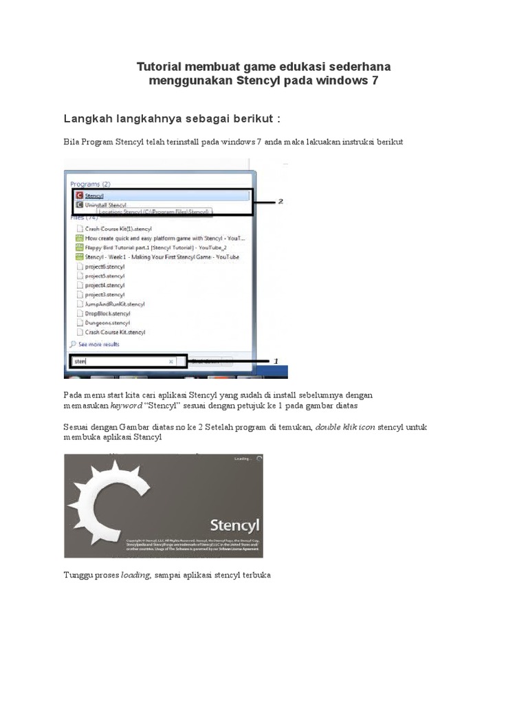 Tutorial Membuat Game Edukasi Sederhana | PDF