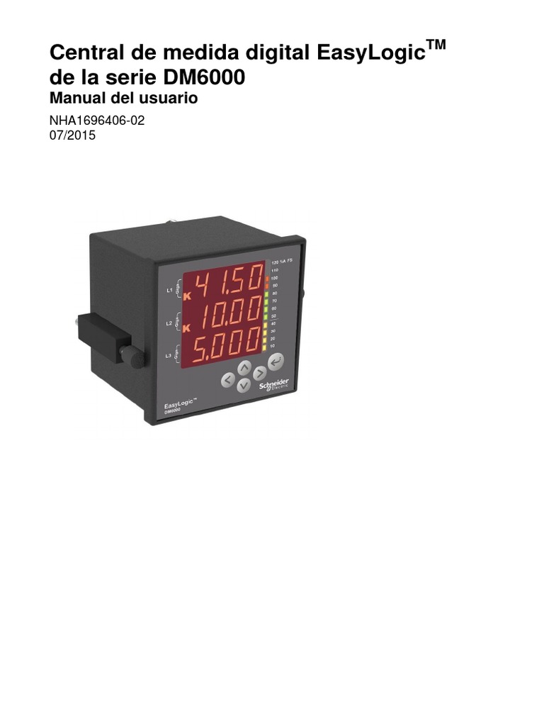 Manual Medidor DM6200 | PDF | Diodo emisor de luz | Corriente eléctrica