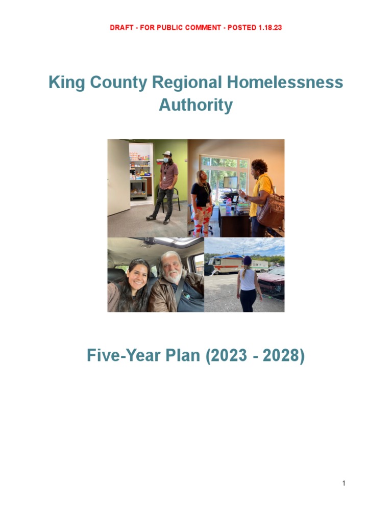 KCRHA 5-Year Plan Draft | PDF | Homelessness | Qualitative Research