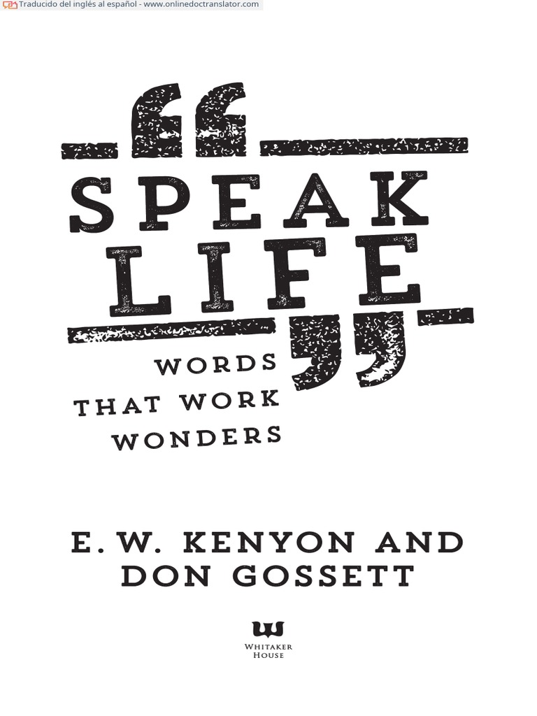 1-Habla Vida Don Gossett y Kenyon (001-080) .En - Es | PDF | Cristo ...