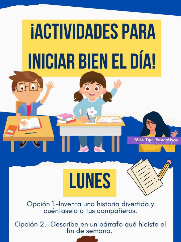 Actividades para Empezar Bien El Día | PDF