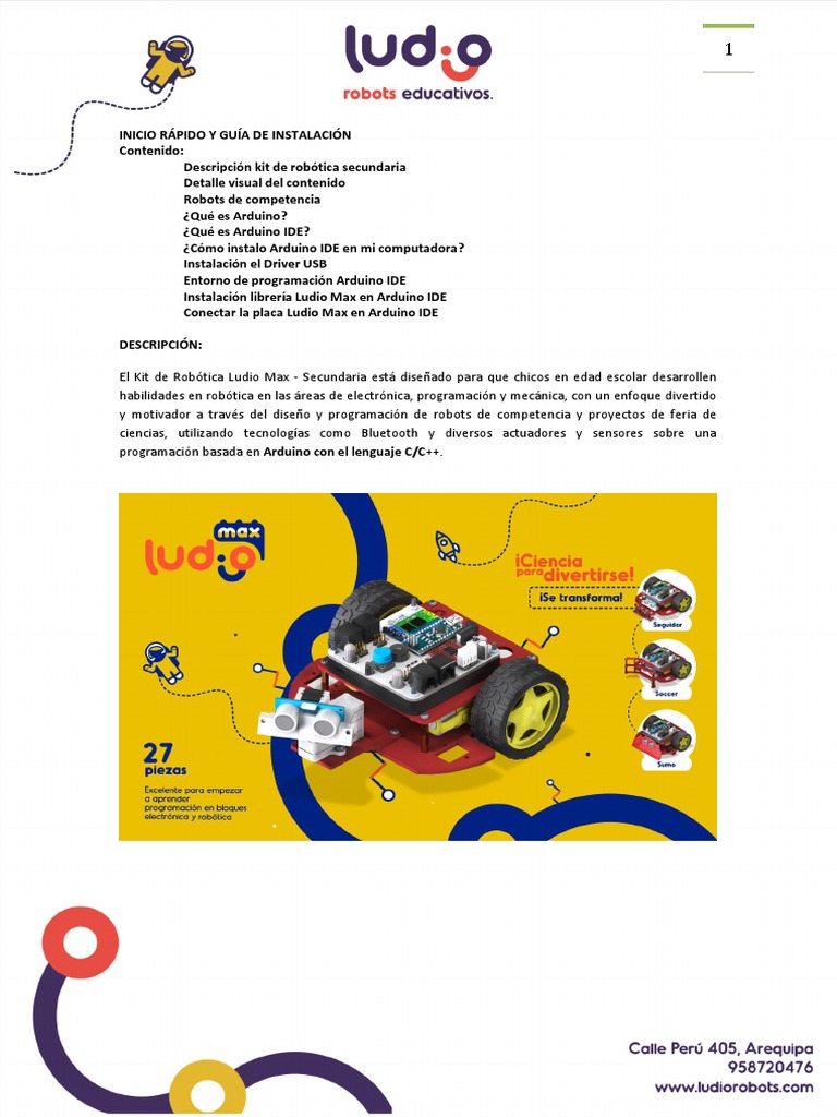 Guía Instalación Secundaria | PDF | Arduino | Entorno de desarrollo integrado