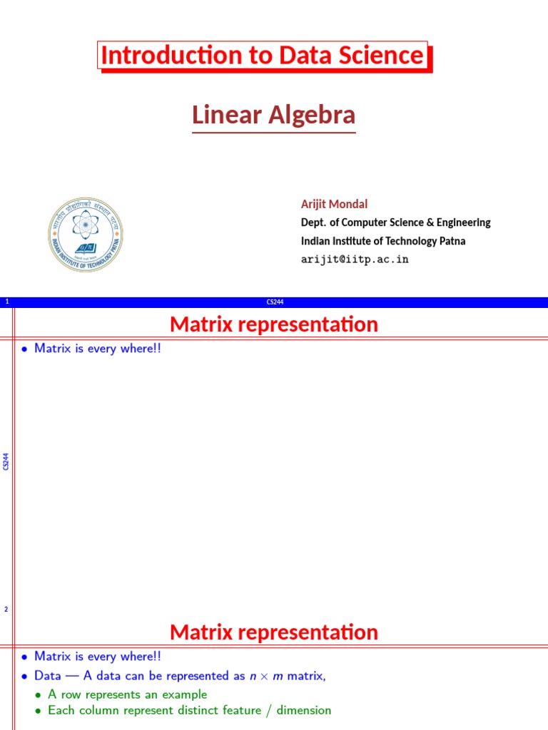 02 Linear Algebra | Download Free PDF | Eigenvalues And Eigenvectors ...
