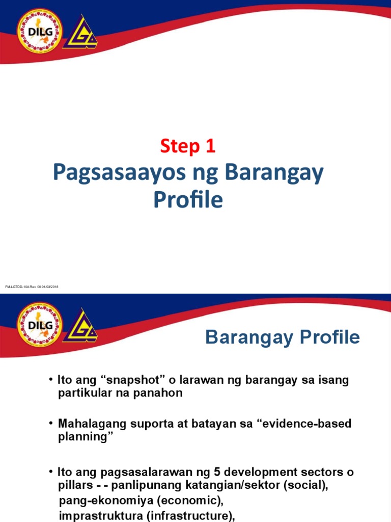 02 Step 1 - Pagsasaayos NG Brgy Profile | PDF