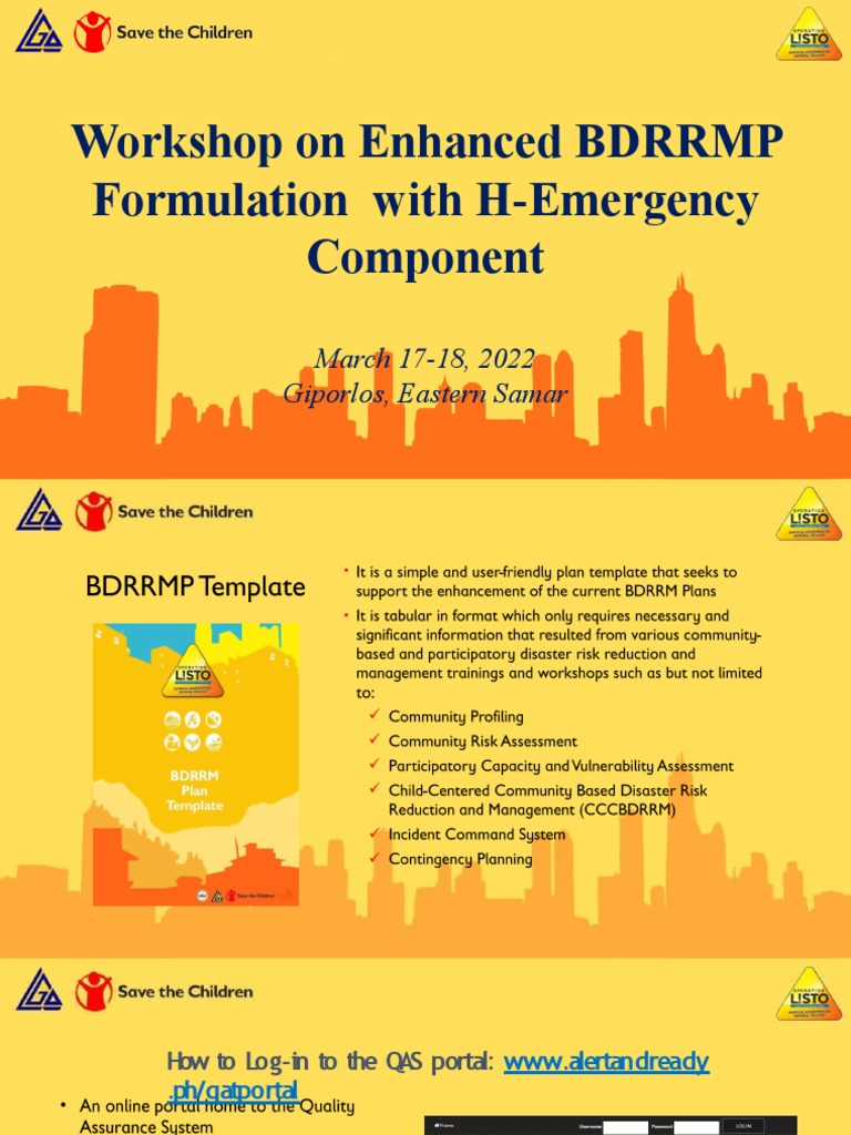 1.1 BDRRM Plan Template With H Components | PDF