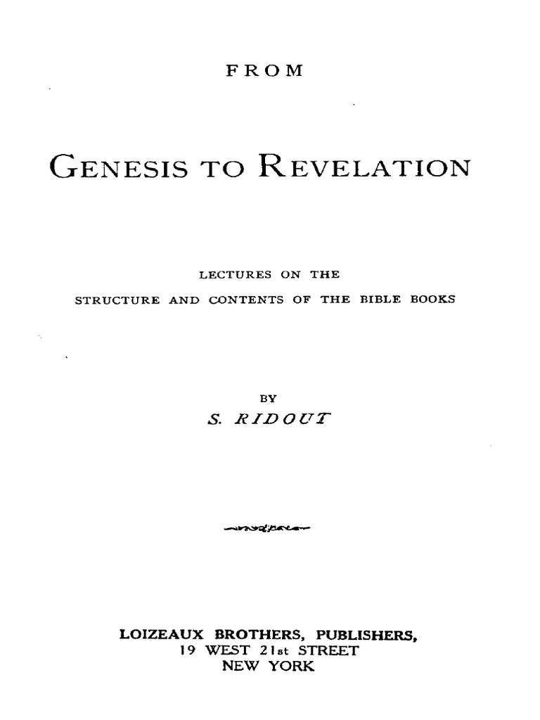 From Genesis To Revelation | PDF | Book Of Genesis | Book Of Exodus