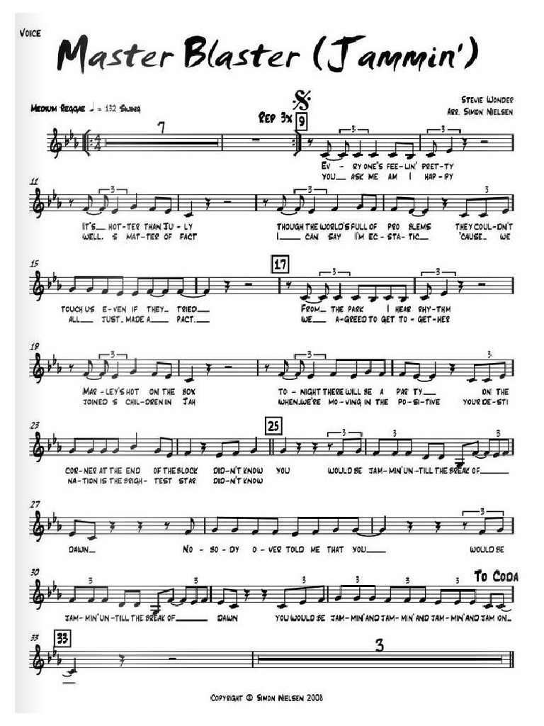 mASTER bLASTER (JAMMIN) | PDF