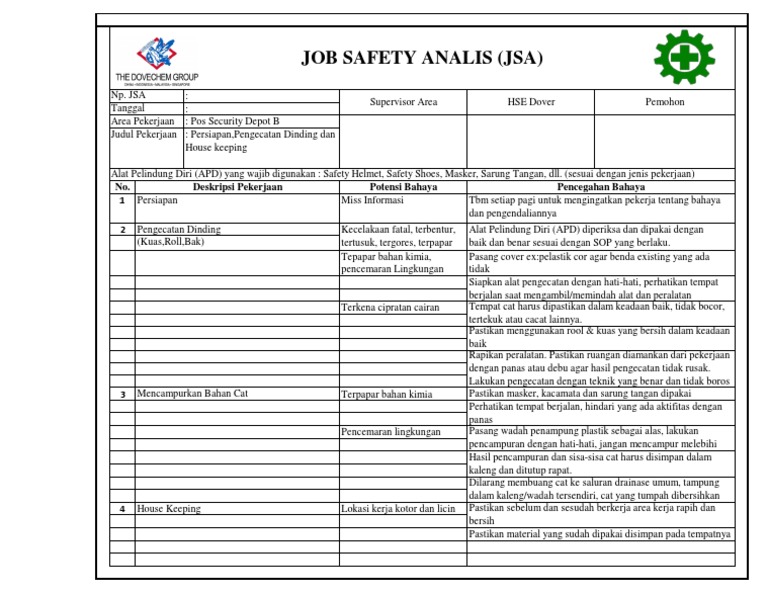 Jsa Pengecatan Dinding 2 | PDF
