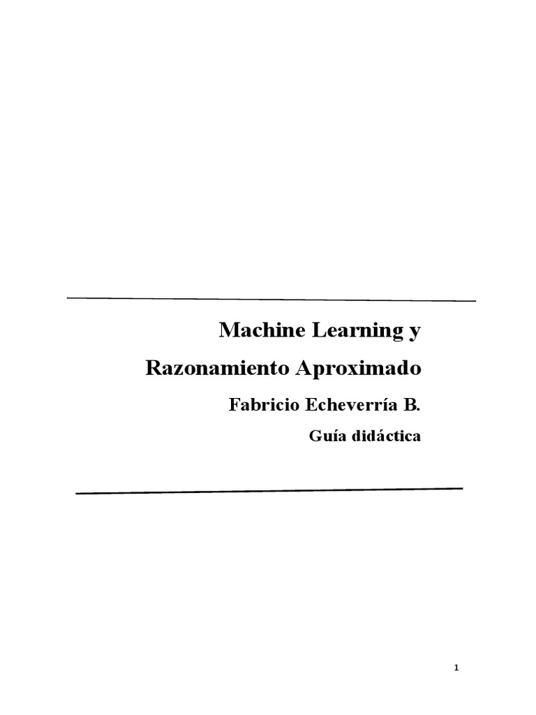 Guia-Didactica Machine Learning | PDF | Análisis de componentes ...