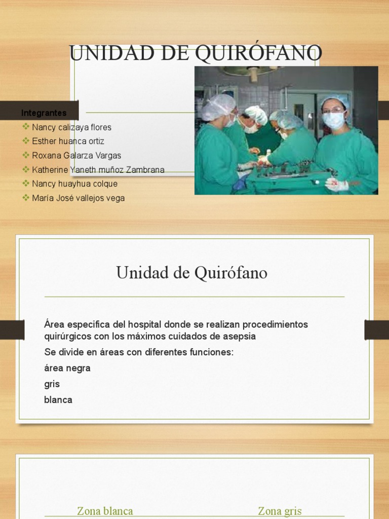 Unidad de Quirófano | PDF | Cirugía | Teatro operando