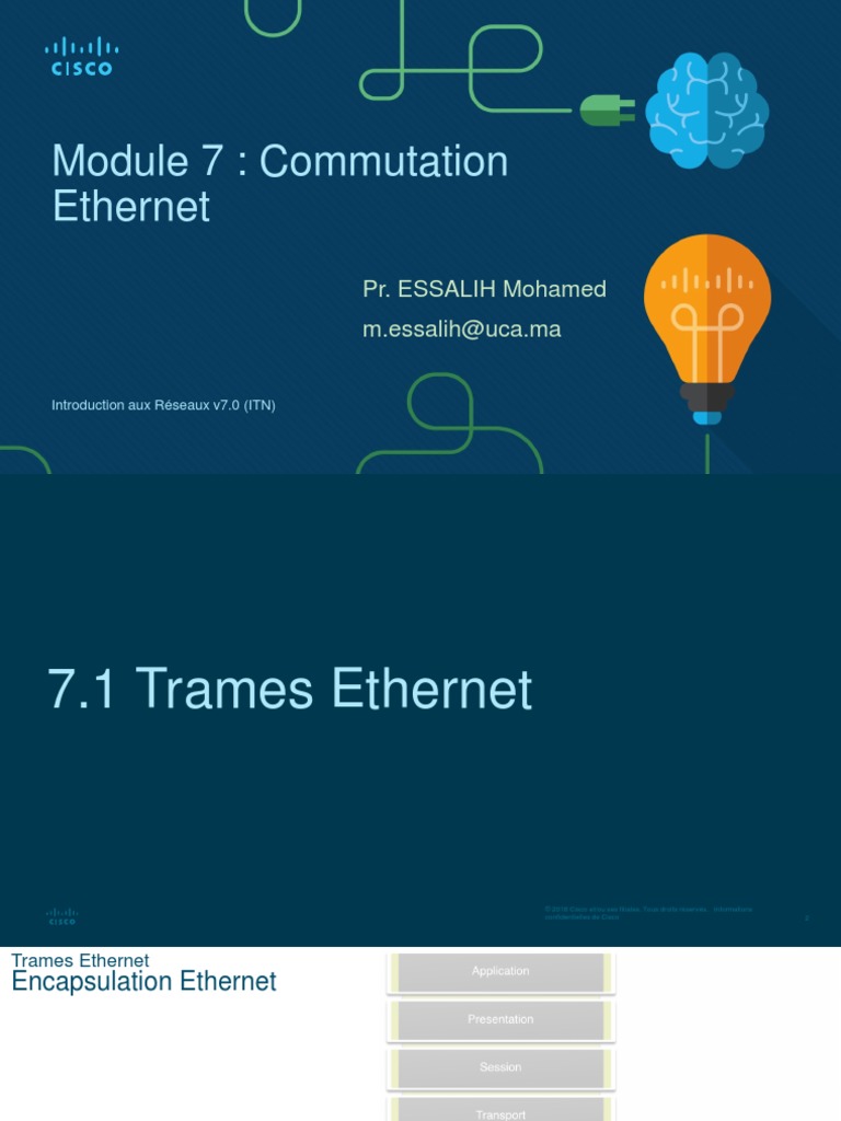 ITN Module 7 | PDF | Ethernet | Commutateur réseau
