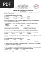 UNANG MARKAHANG PAGSUSULIT-GRADE 9 With Answer key-MA'AM NERY H. SALAZAR MT-II | PDF