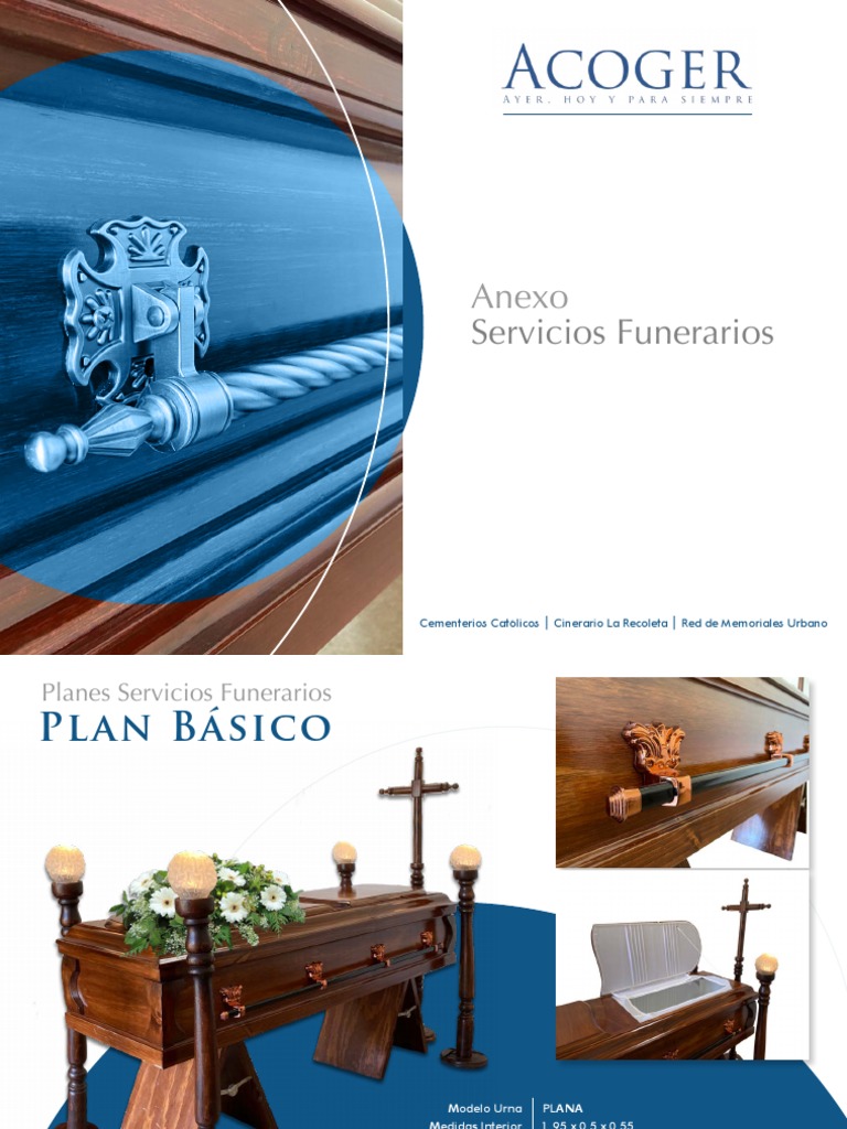 Planes y servicios funerarios básicos, estándar y de lujo | PDF