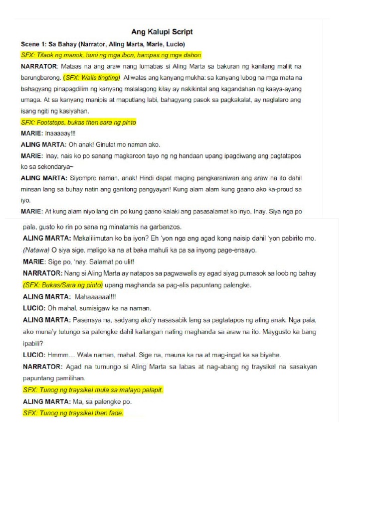 Ang Kalupi Script | PDF