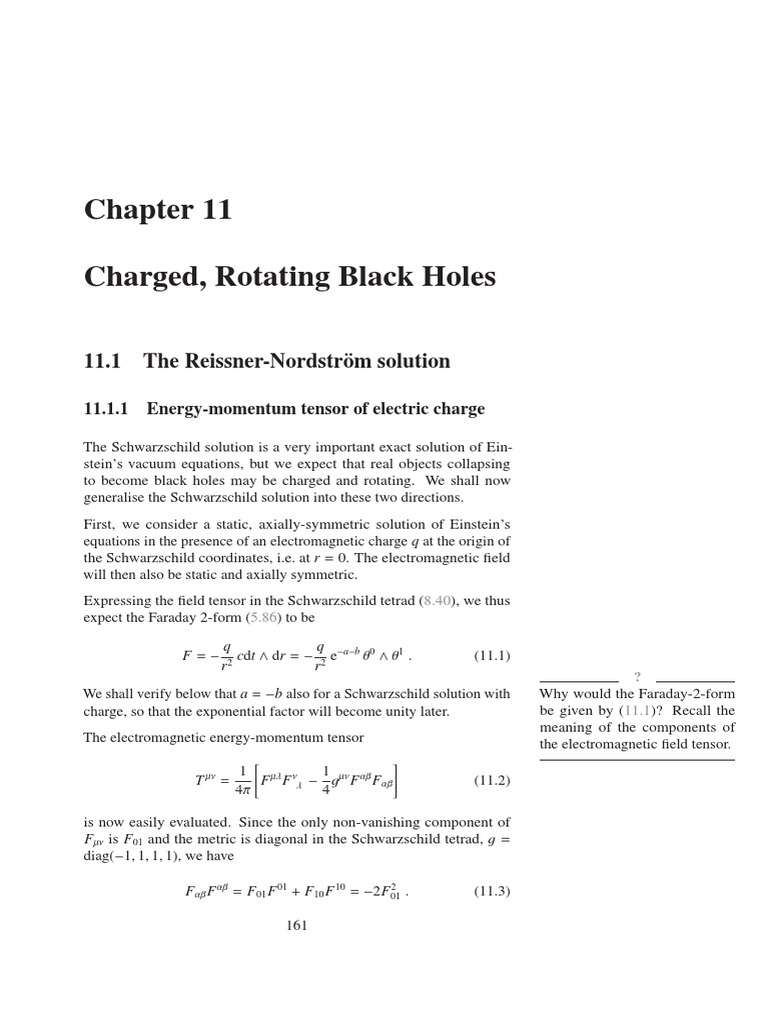 Charged, Rotating Black Holes | PDF | Black Hole | Astrophysics