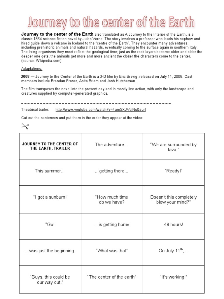 Journey To The Center of The Earth | PDF | Journey To The Center Of The ...