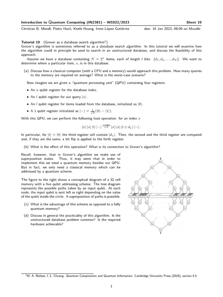 Sheet 10 | PDF | Quantum Computing | Theoretical Physics