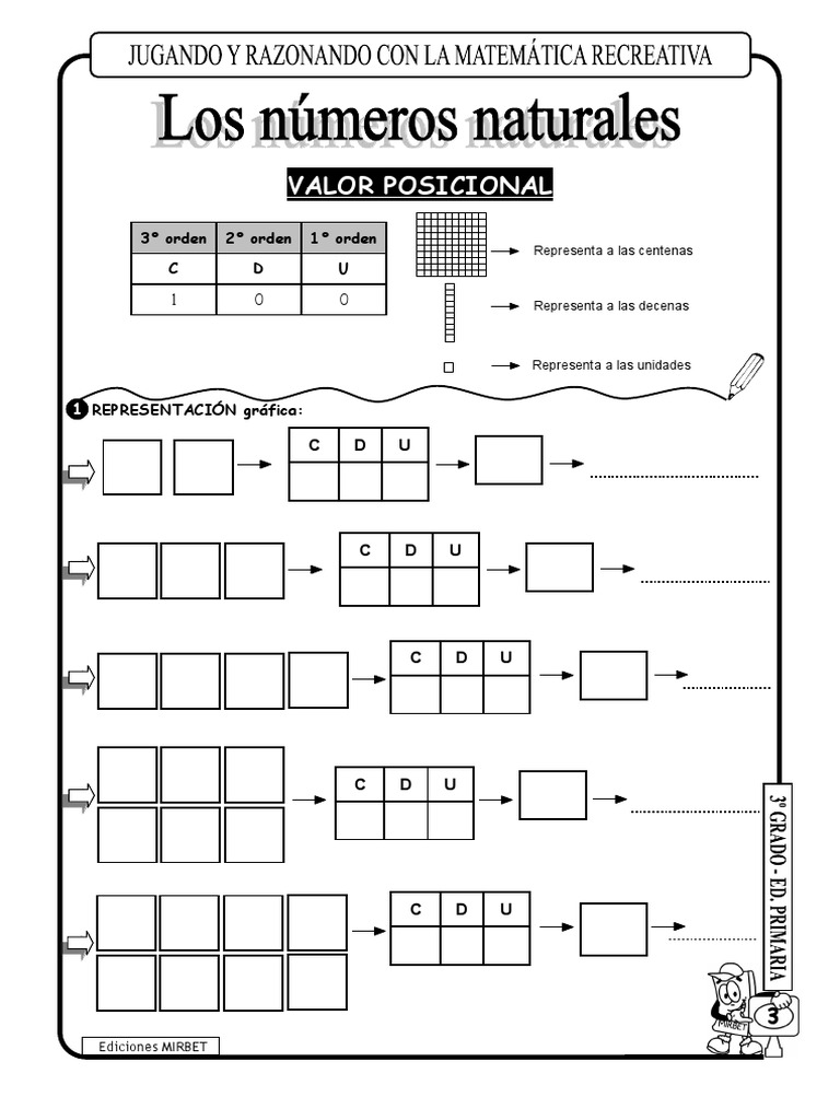 Valor Posicional: 3° Orden 2° Orden 1° Orden C D U | PDF ...