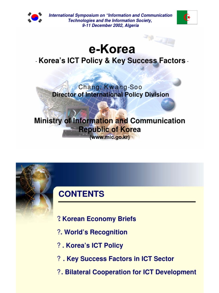 Korea's Leadership in Information and Communication Technologies ...