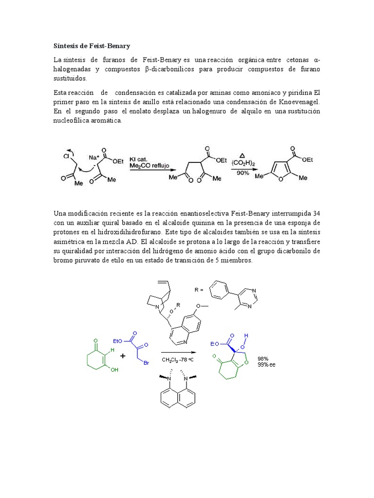 Síntesis de Feist | PDF